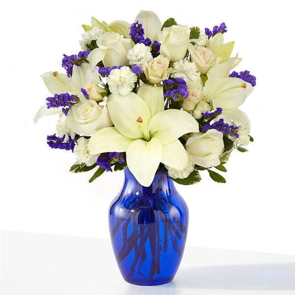 Sapphire Rush Bouquet–Rowlett Florist & Gifts